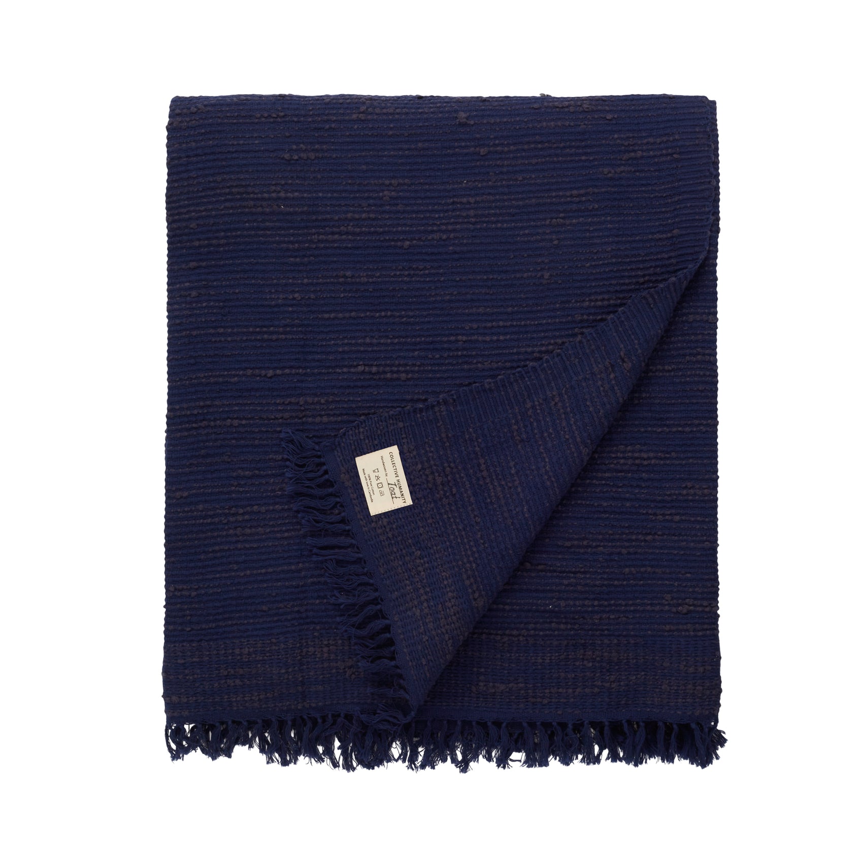 Slub Waffle Throw - Deep Sea - Thistle Farms